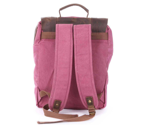 Rose/ Blue Canvas Backpack School Canvas Backpacks Student Canvas ...