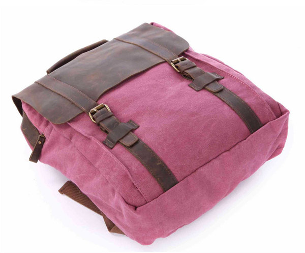 Rose/ Blue Canvas Backpack School Canvas Backpacks Student Canvas ...
