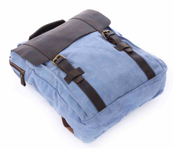Rose/ Blue Canvas Backpack School Canvas Backpacks Student Canvas ...