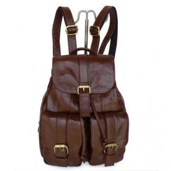 Chocolate Leather Backpacks , Leisure Backpacks on Luulla