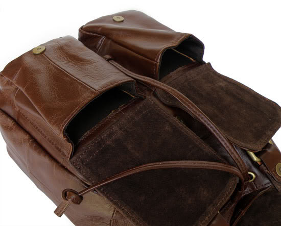 Chocolate Leather Backpacks , Leisure Backpacks on Luulla